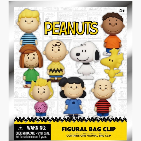 Peanuts | Other | 4 Peanuts Series 3d Foam Bag Clips | Poshmark